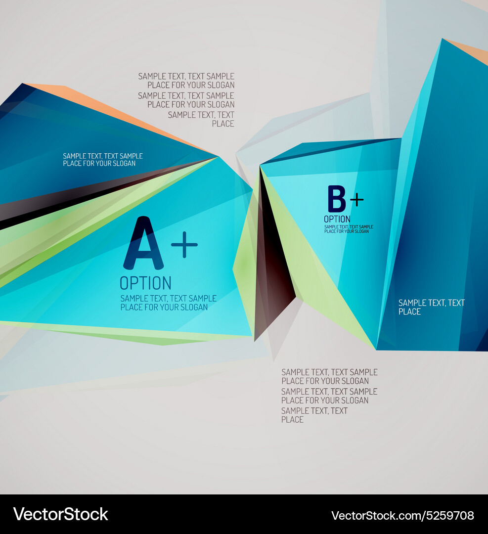 Geometric shapes in the air abstract Royalty Free Vector