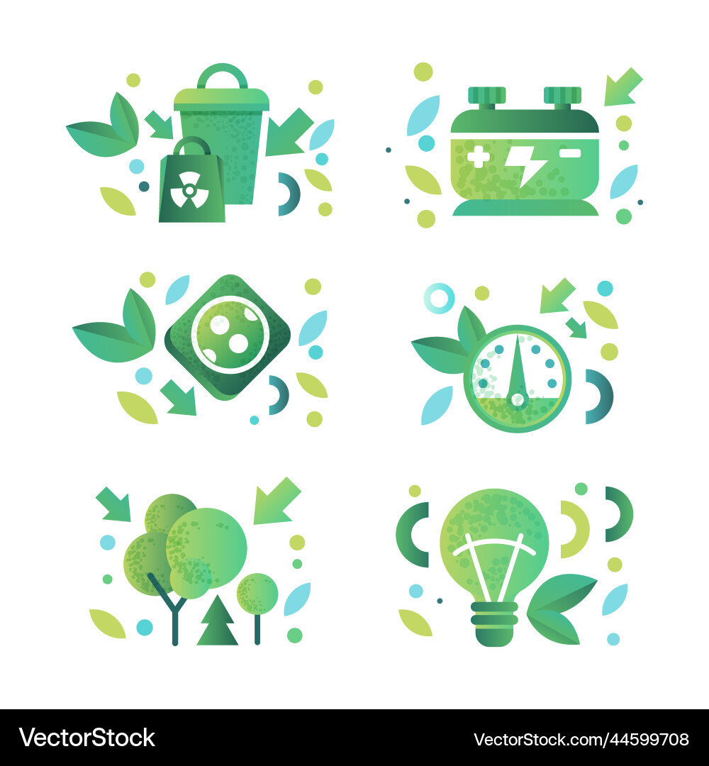 Green ecology and eco-friendly environmental Vector Image