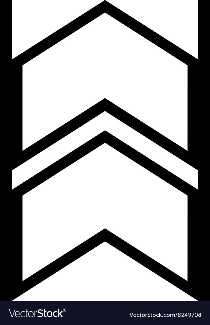 Shift up thin line icon Royalty Free Vector Image