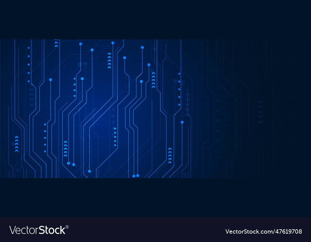Technology background with hi-tech digital data Vector Image