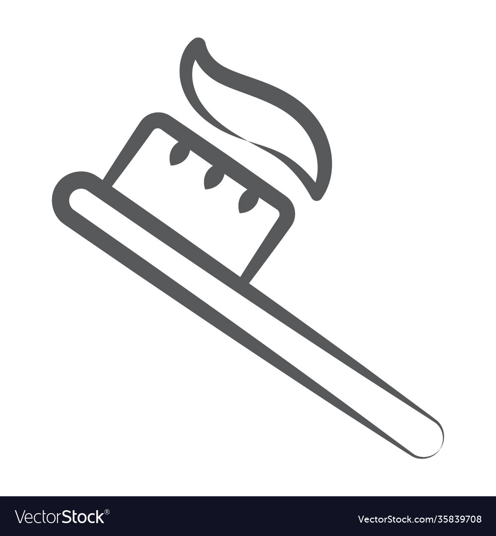 Toothbrush Royalty Free Vector Image - VectorStock