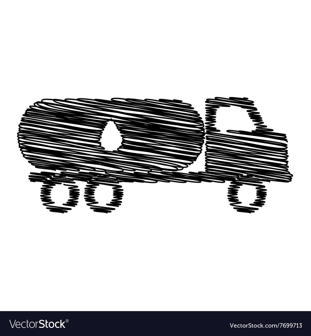Black icon with scribble effect Royalty Free Vector Image