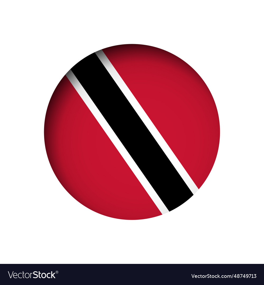 Circle flag of trinidad and tobago Royalty Free Vector Image Circle flag of trinidad and tobago Royalty Free Vector Image