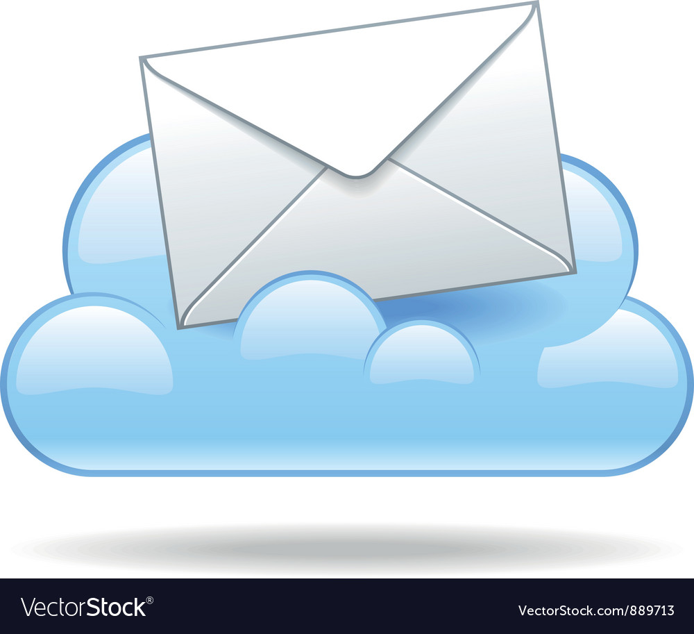 Cloud email Royalty Free Vector Image - VectorStock