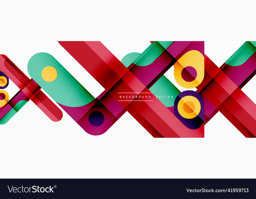 Lines geometric creative abstract background Vector Image