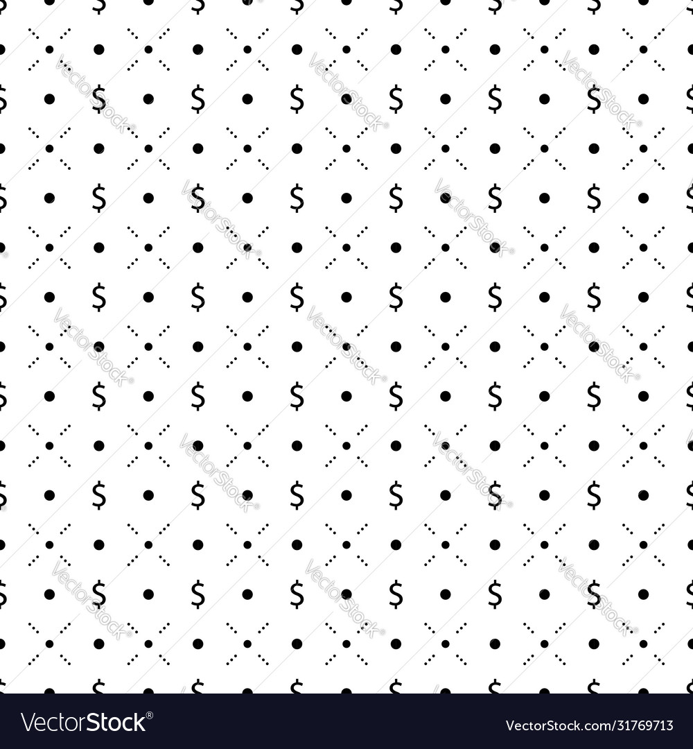 Money seamless pattern background good Royalty Free Vector