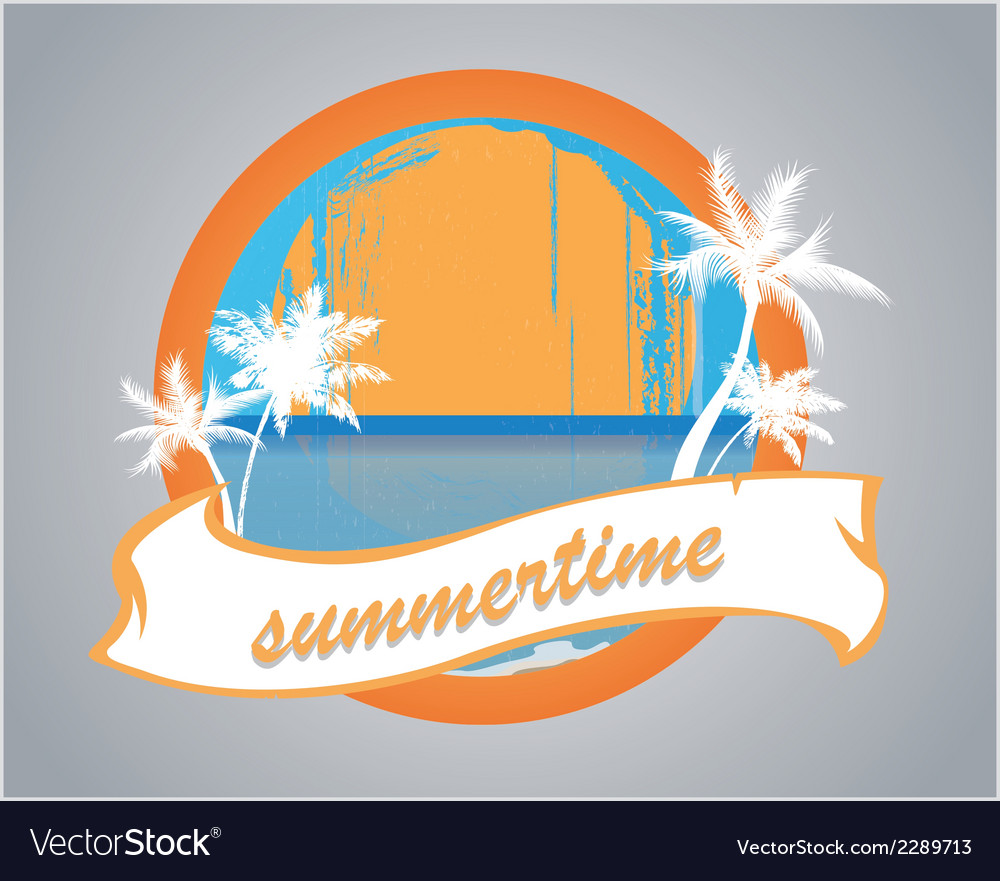Summertime Royalty Free Vector Image - VectorStock