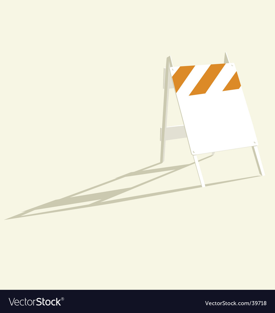 Construction sign Royalty Free Vector Image - VectorStock