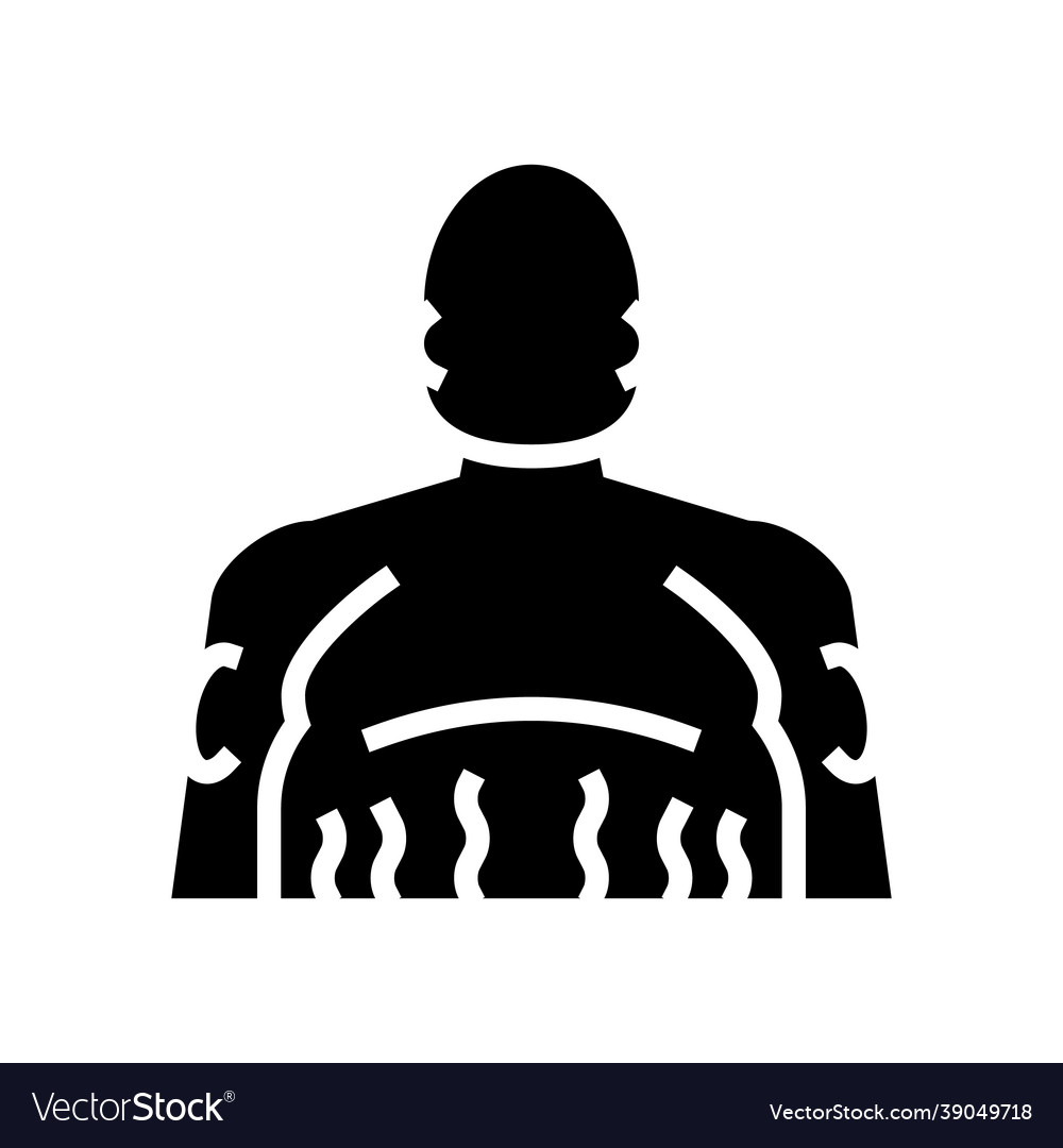 Cushing disease endocrinology glyph icon Vector Image Cushing disease endocrinology glyph icon Vector Image