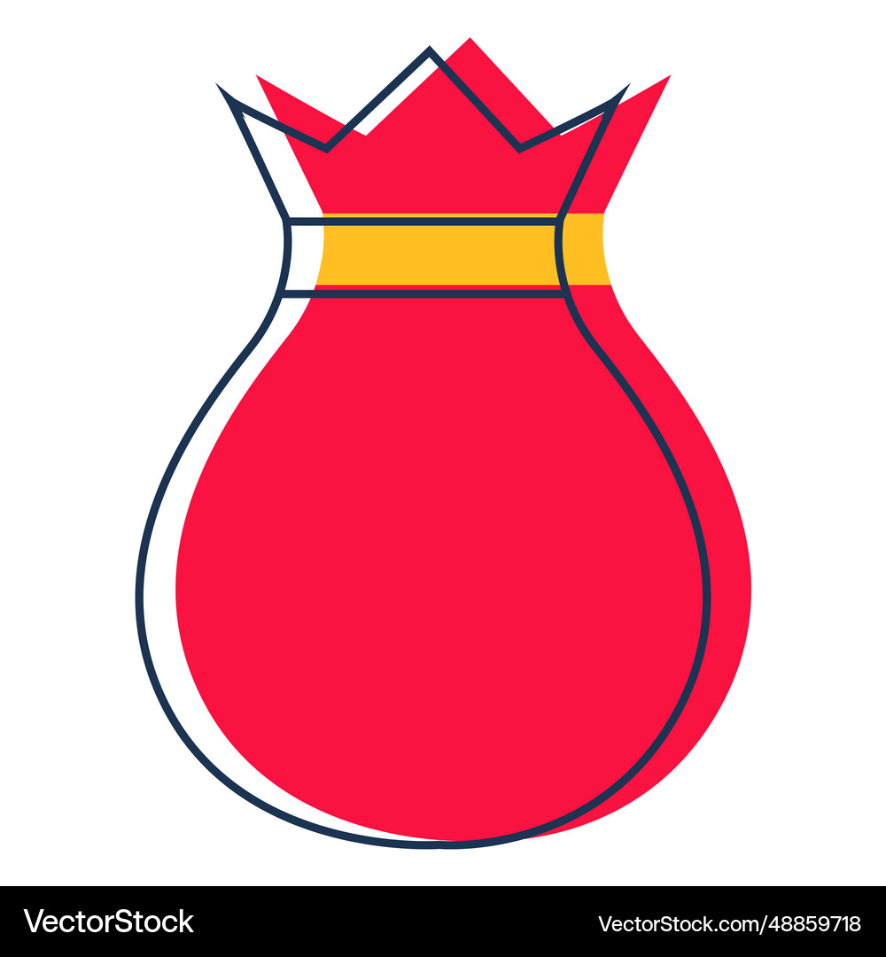Gift bag cartoon icon 38 Royalty Free Vector Image