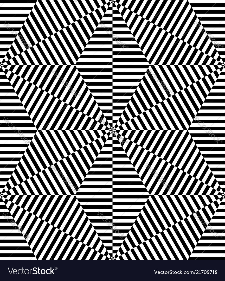 Seamless op art pattern Royalty Free Vector Image