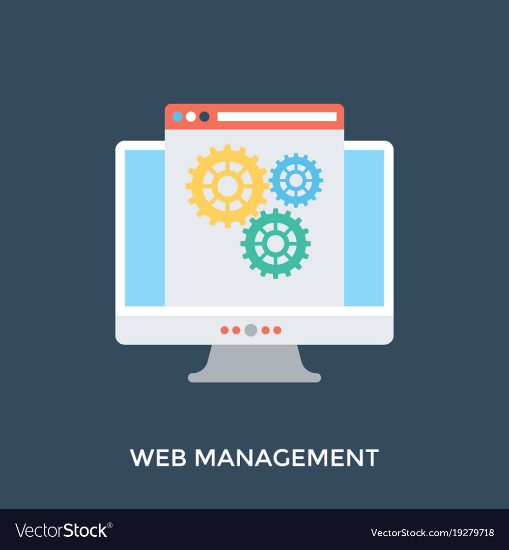 Web management Royalty Free Vector Image - VectorStock