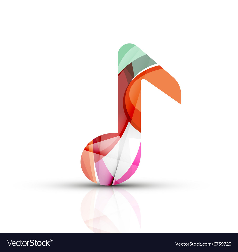 Music note logo Royalty Free Vector Image - VectorStock