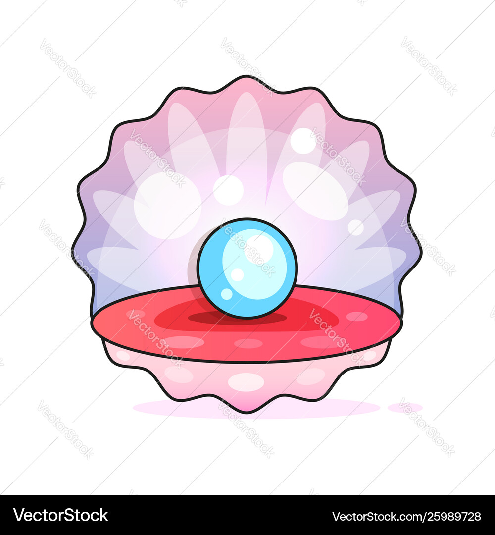 Finest quality beautiful natural open pearl shell Vector Image