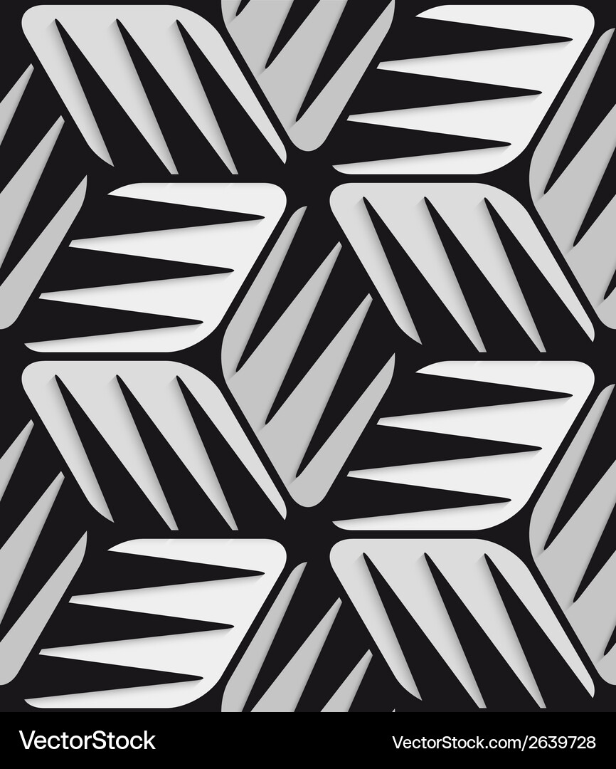 Gray Geometric Cubes Seamless Pattern Royalty Free Vector
