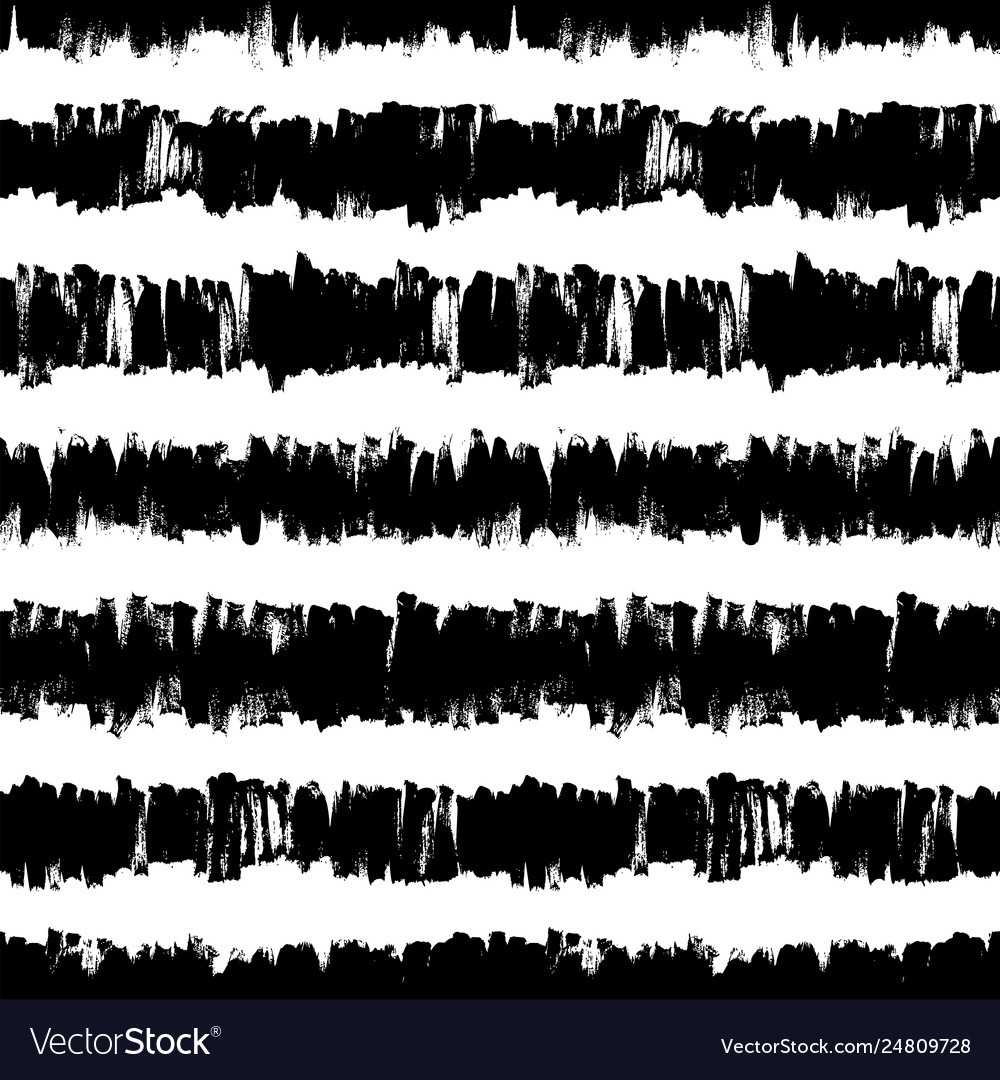 Grunge ink scribbles seamless pattern Royalty Free Vector