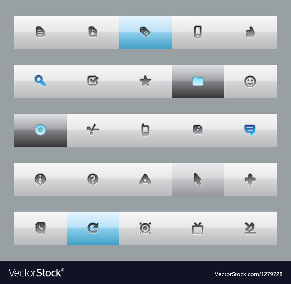 Interface buttons Royalty Free Vector Image - VectorStock