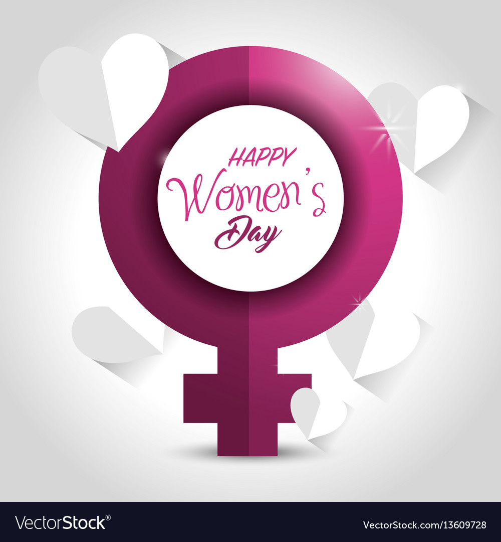 International women day card icon Royalty Free Vector Image International women day card icon Royalty Free Vector Image