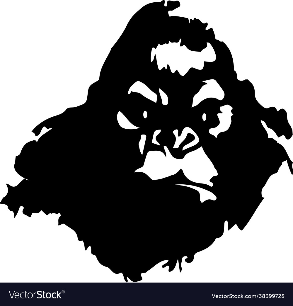 King kong on background Royalty Free Vector Image
