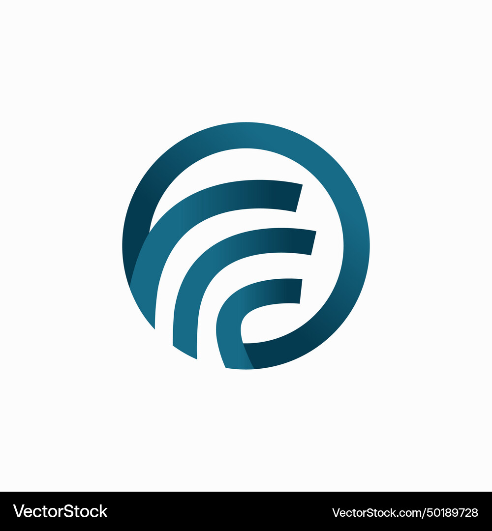 Modern o letter abstract logo design concept Vector Image