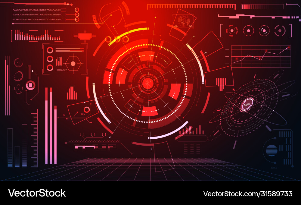 Abstract technology ui futuristic concept hud Vector Image