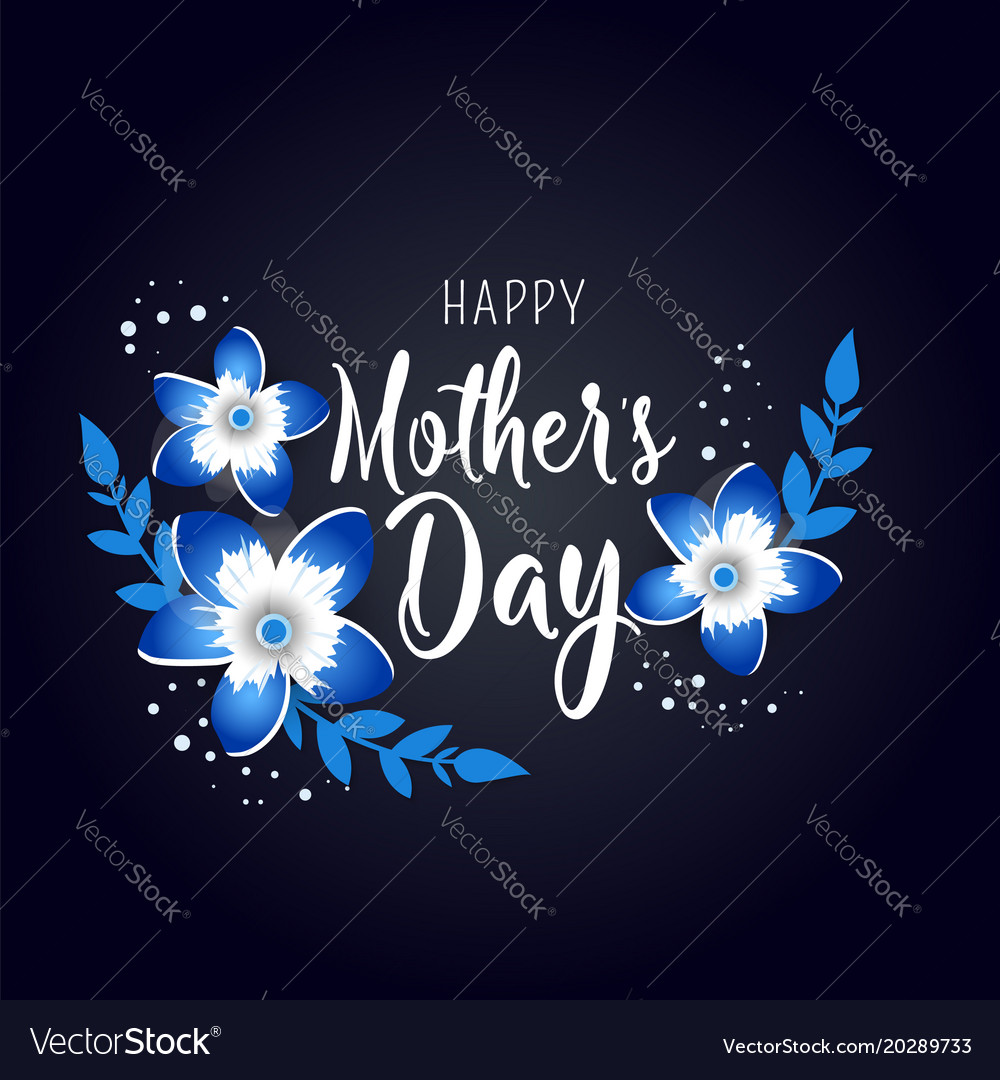 Happy Mothers Day Greeting Card Royalty Free Vector Image