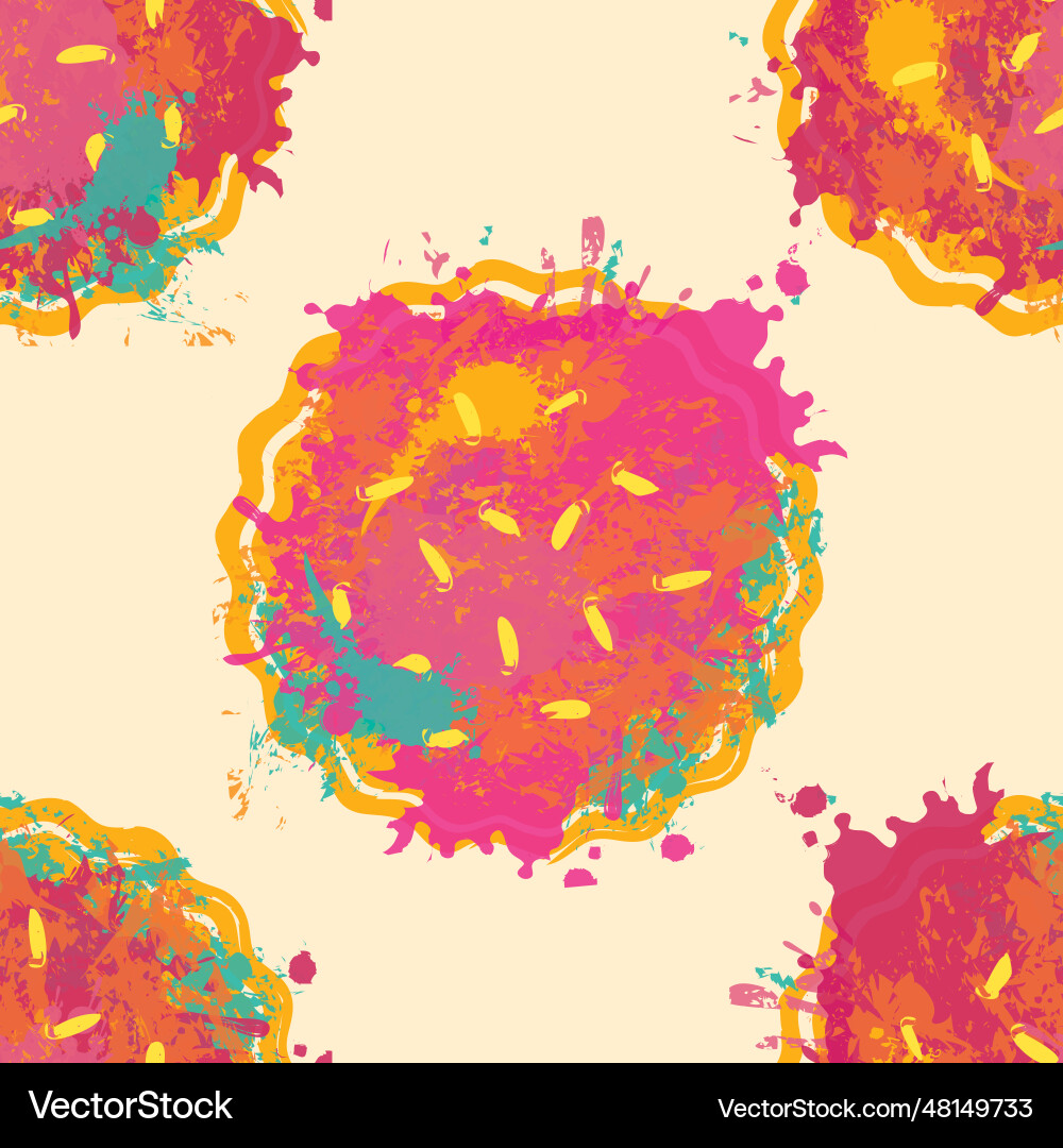 Seamless pattern texture on the theme of pizzeria Vector Image