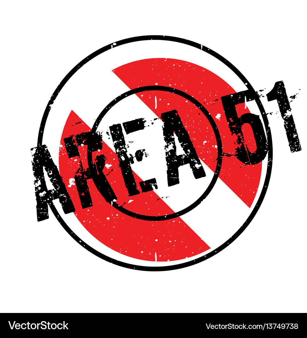 Area 51 Grunge Stamp Royalty Free Vector Image