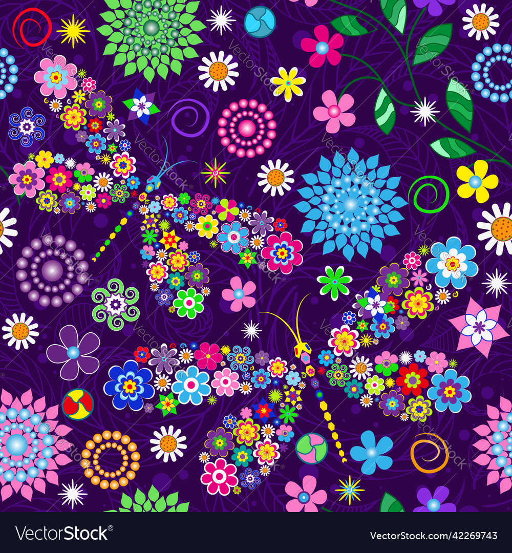 Abstract bright multicolor seamless pattern Vector Image