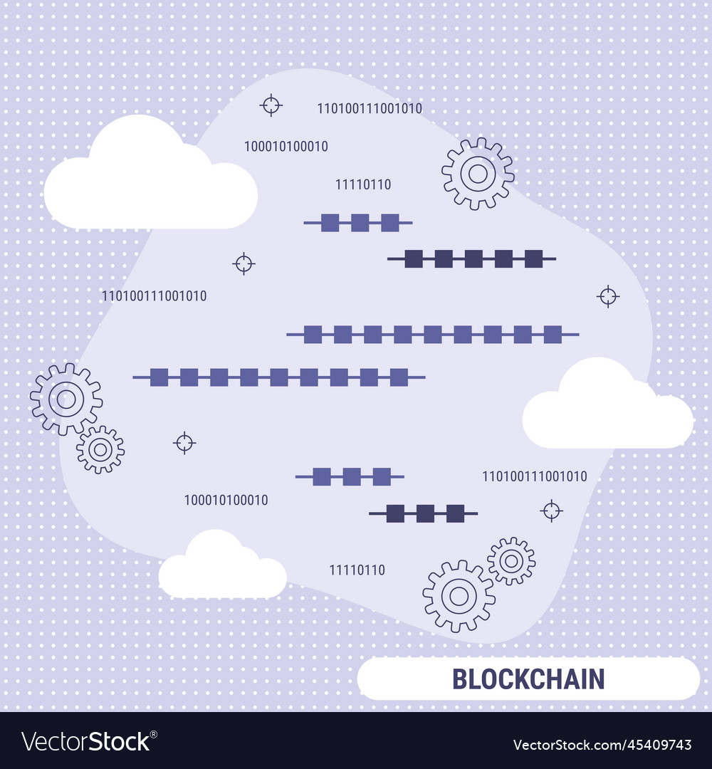 Blockchain technology concept Royalty Free Vector Image