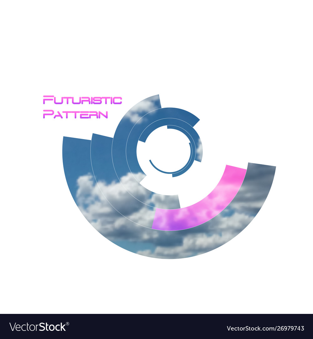 Circular pattern circle elements forming Vector Image