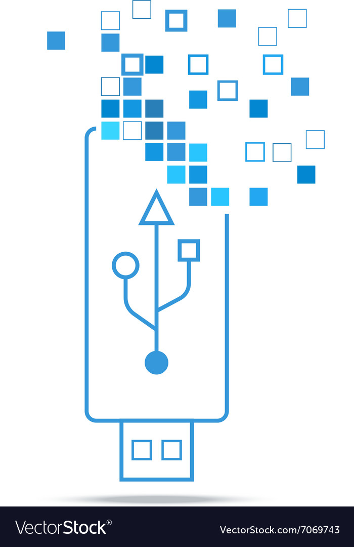 V storage technology Royalty Free Vector Image