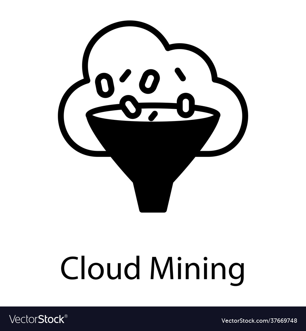 Cloud funnel Royalty Free Vector Image - VectorStock