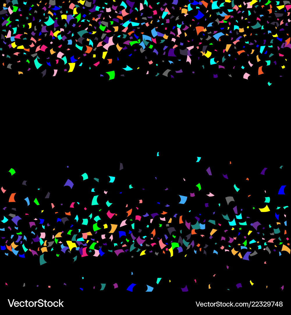 Colorful confetti on white background Royalty Free Vector