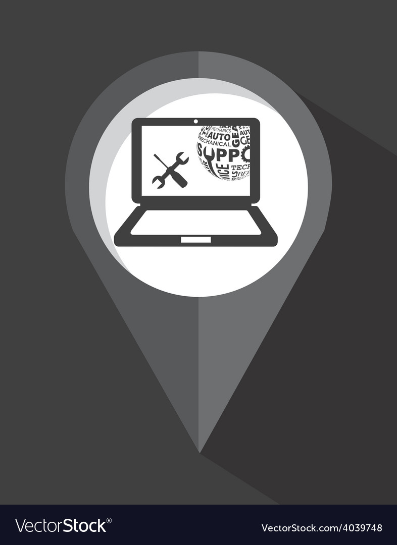 Computer support Royalty Free Vector Image - VectorStock