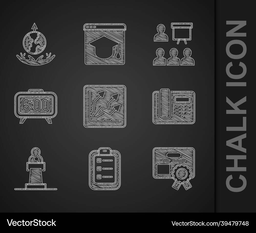 Set financial growth increase to do list Vector Image