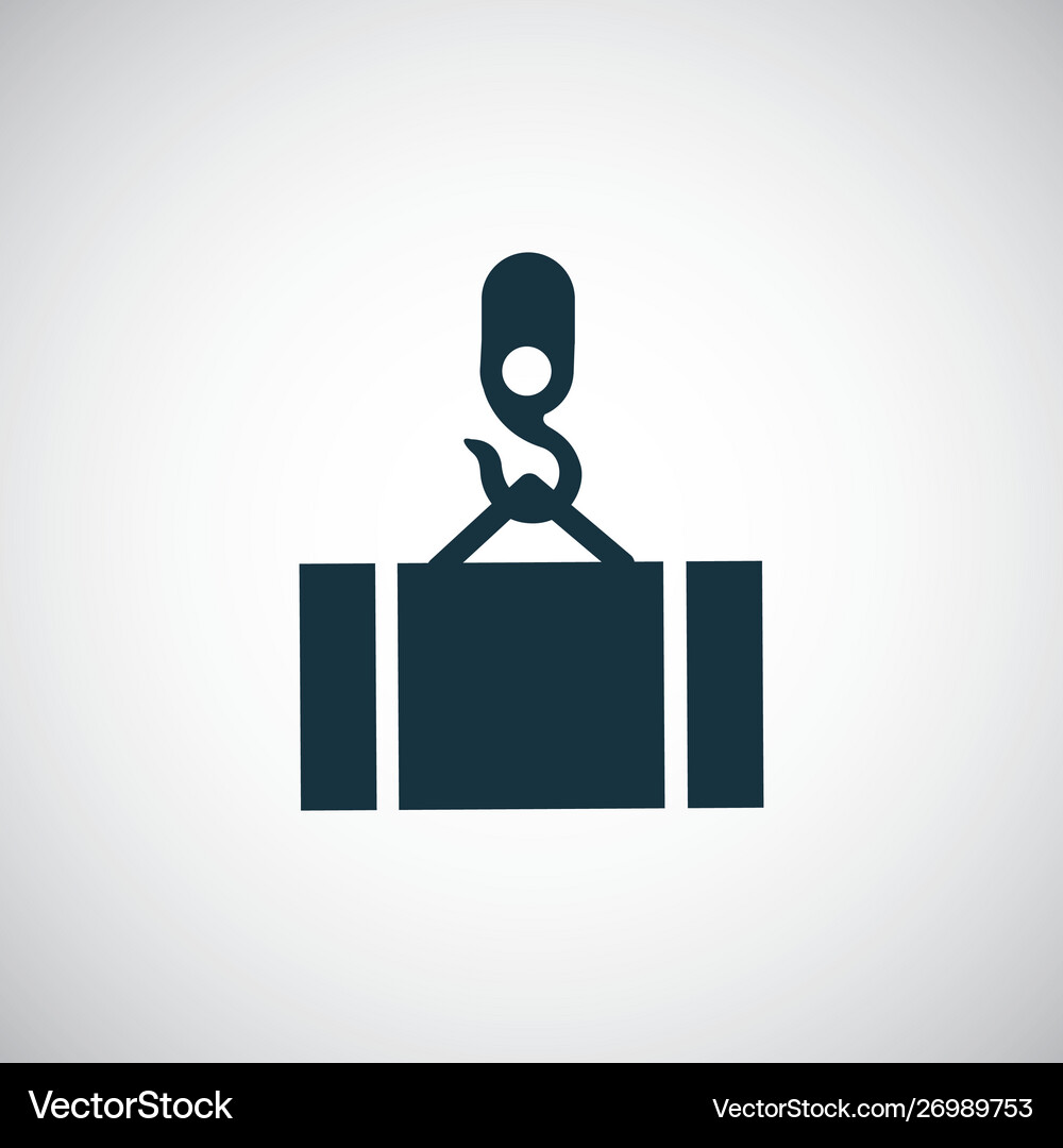 Crane moving container icon trendy simple symbol Vector Image