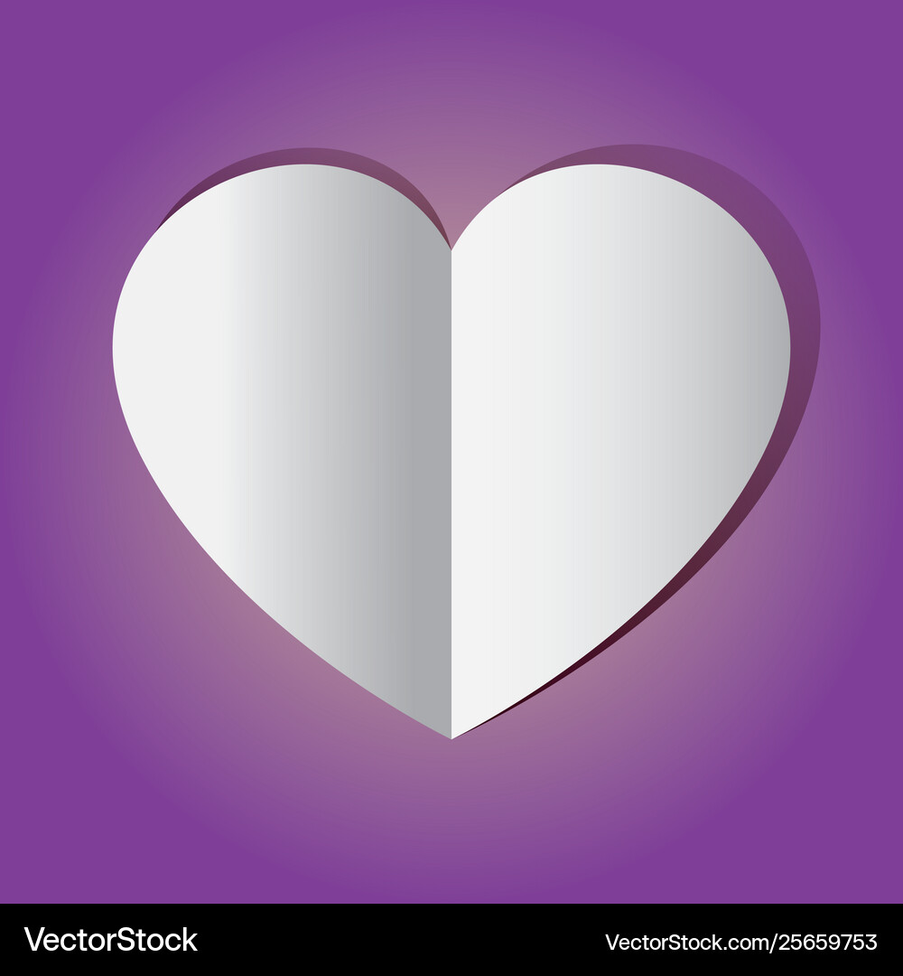 Graphic heart purple Royalty Free Vector Image