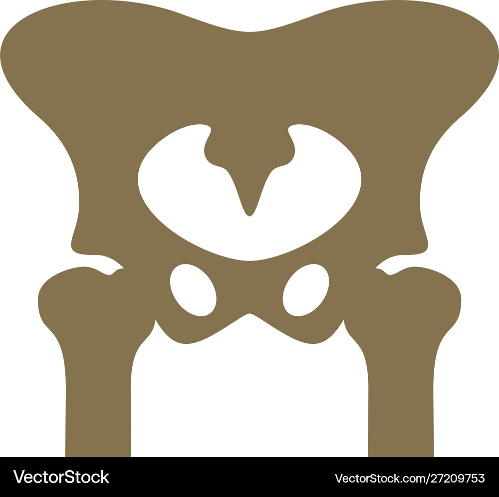 Human bone orthopedic logo concept x-ray Vector Image