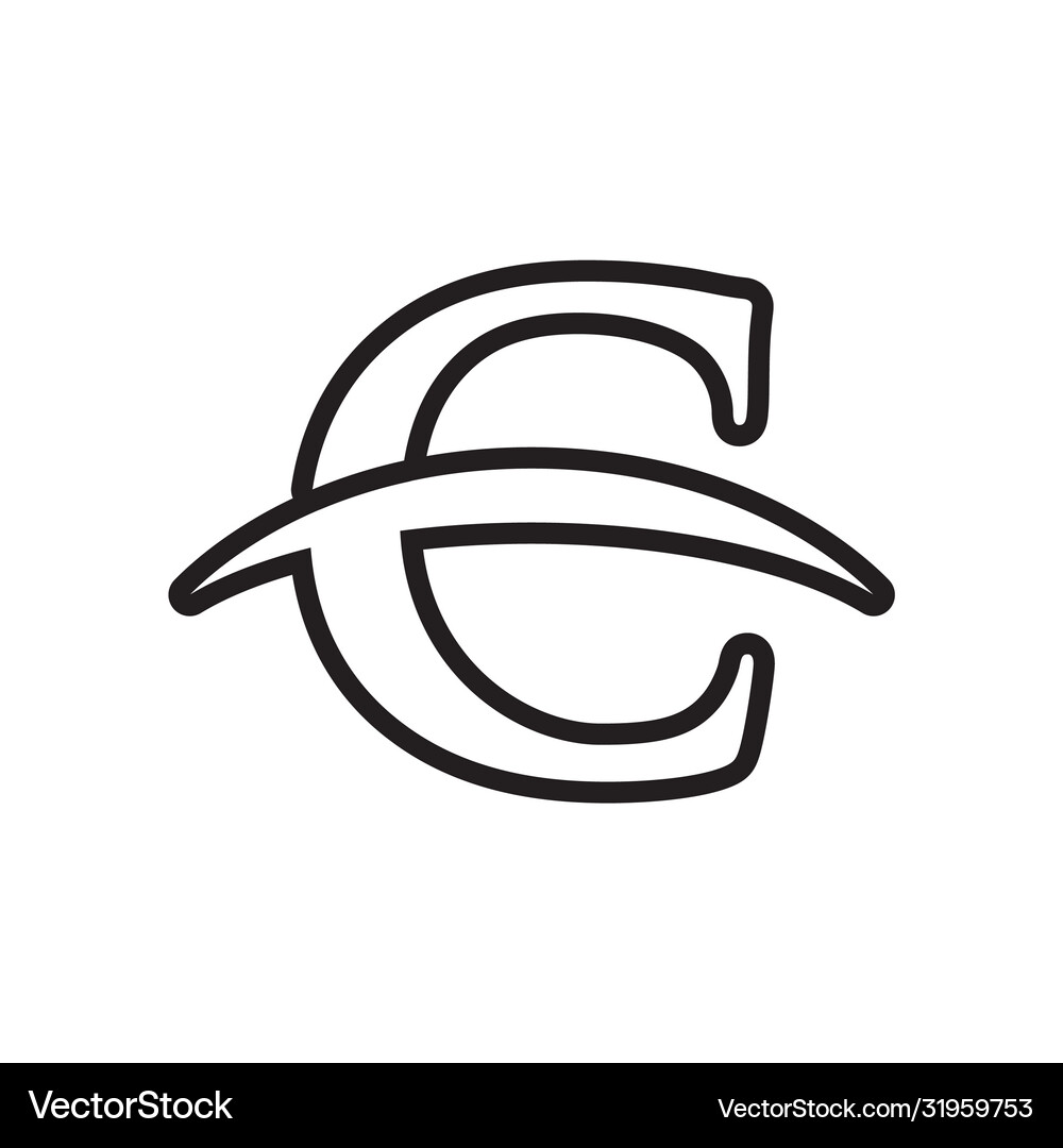 Letter c icon symbol design Royalty Free Vector Image
