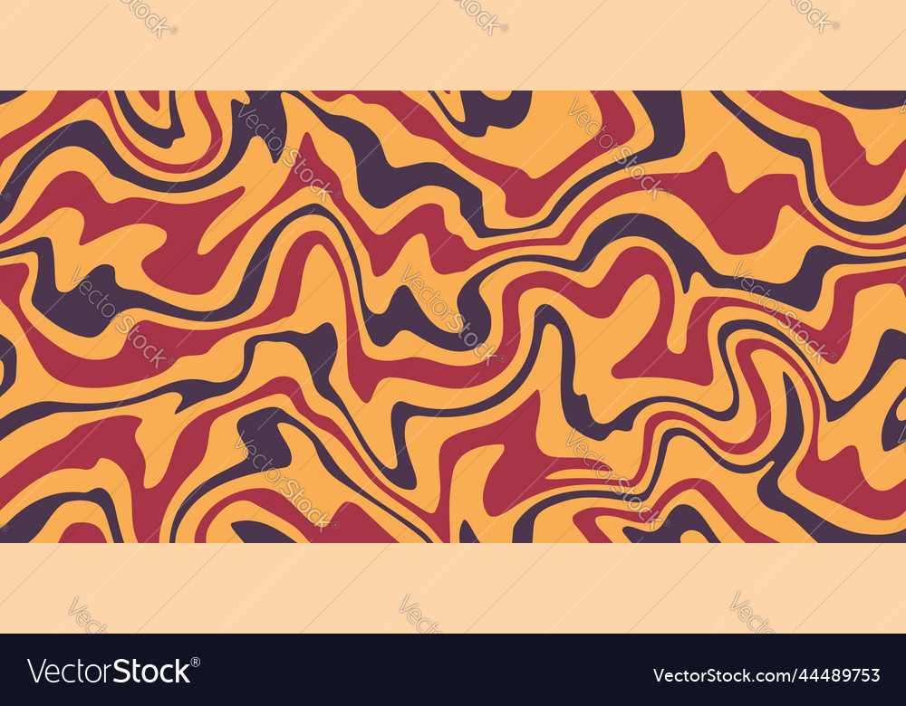 Trippy psychedelic waves seamless pattern Vector Image