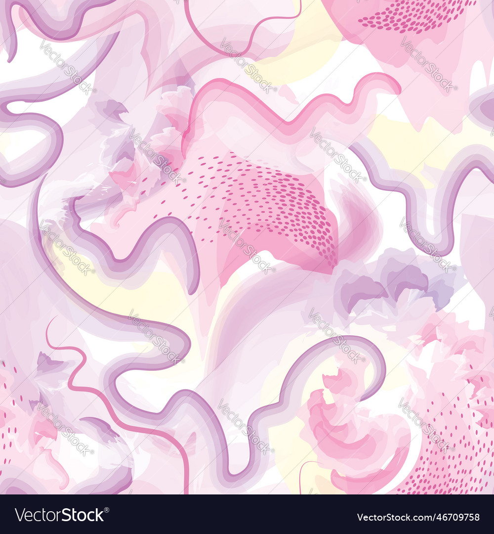 Abstract wavy lines seamless pattern spring Vector Image Abstract wavy lines seamless pattern spring Vector Image