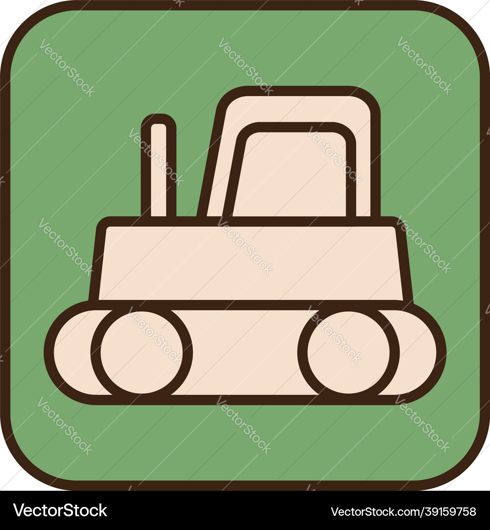 Agriculture machine on a white background Vector Image
