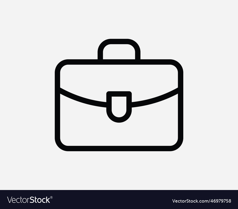 Briefcase icon Royalty Free Vector Image - VectorStock