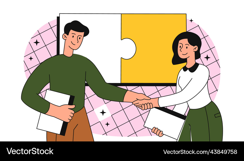 Business partners concept Royalty Free Vector Image