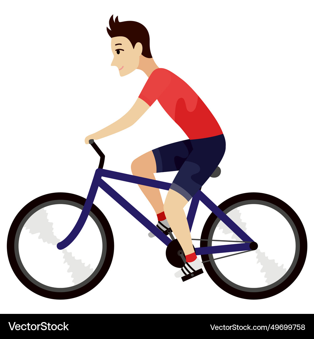 Cycling or riding animation icon Royalty Free Vector Image