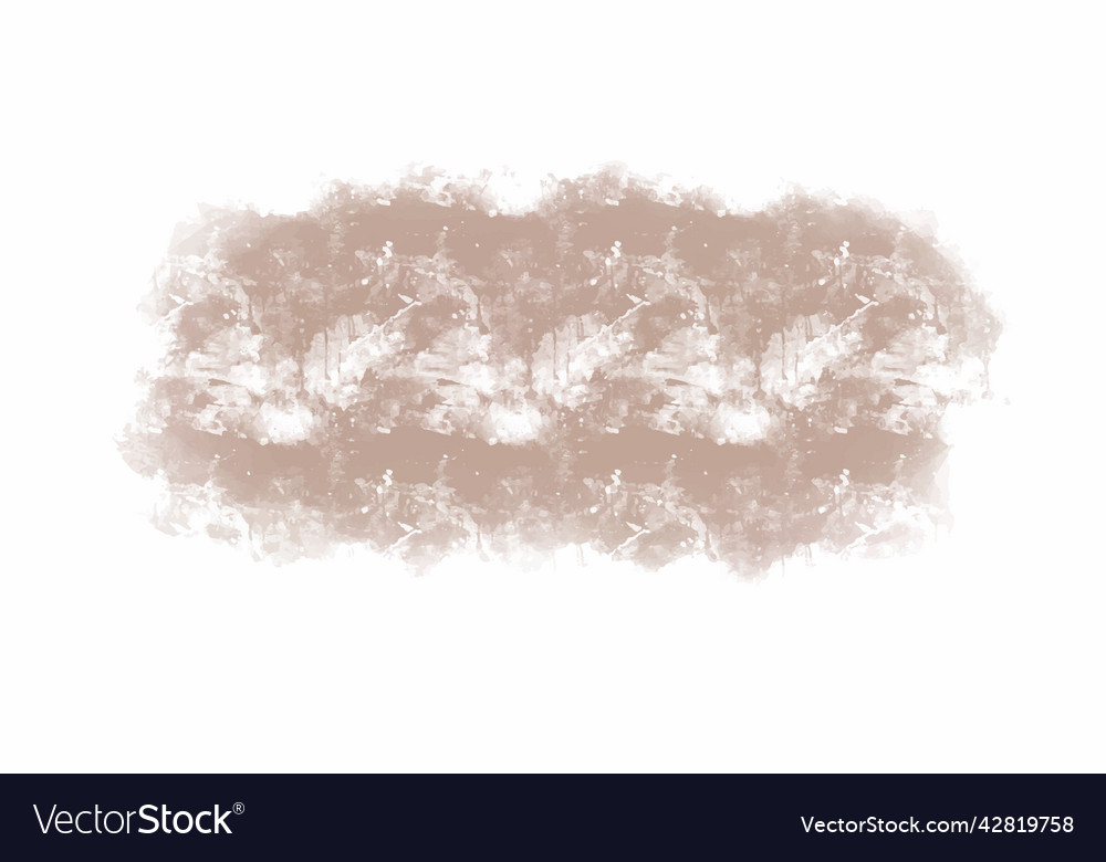 Earth tone watercolor minimal design for text Vector Image