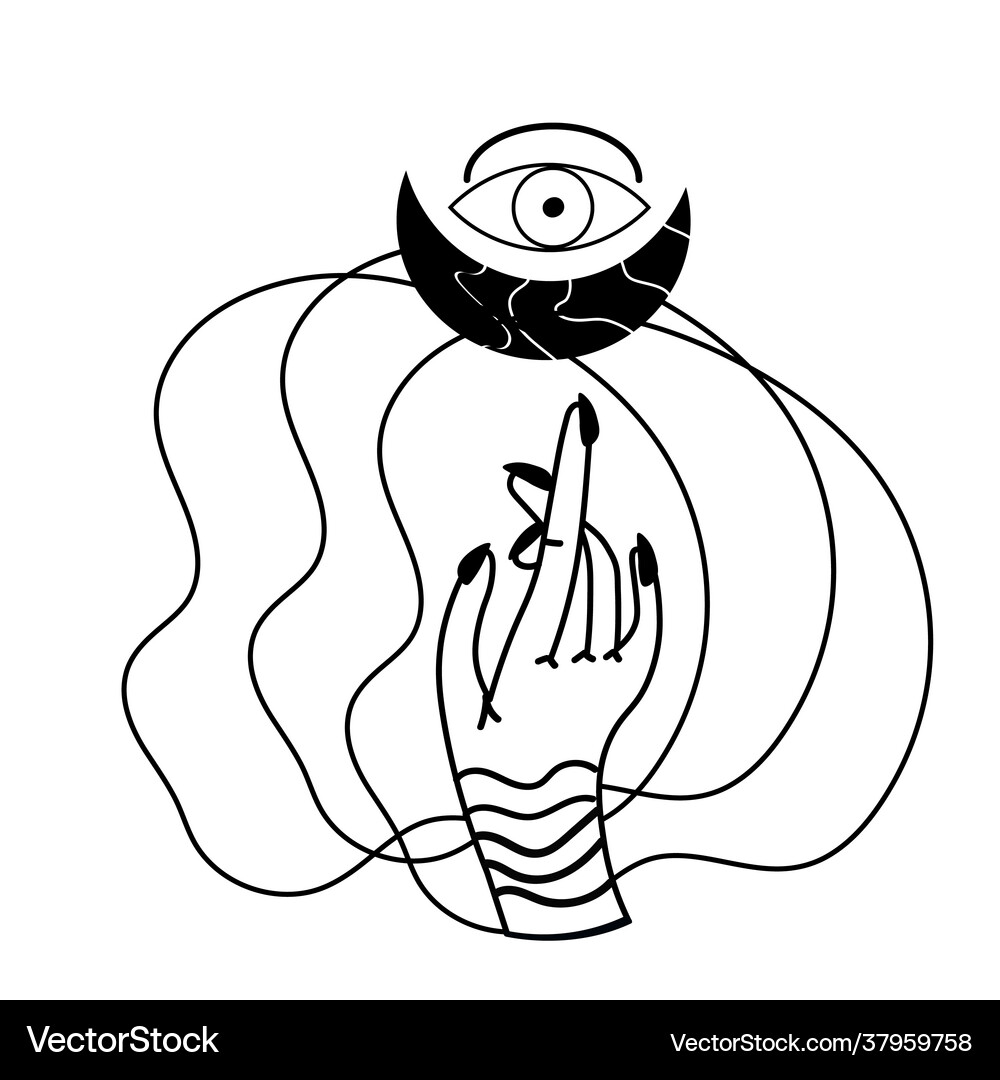 Feminine hand logo collection with different Vector Image