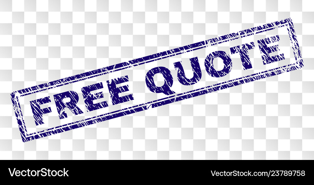 Grunge free quote rectangle stamp Royalty Free Vector Image
