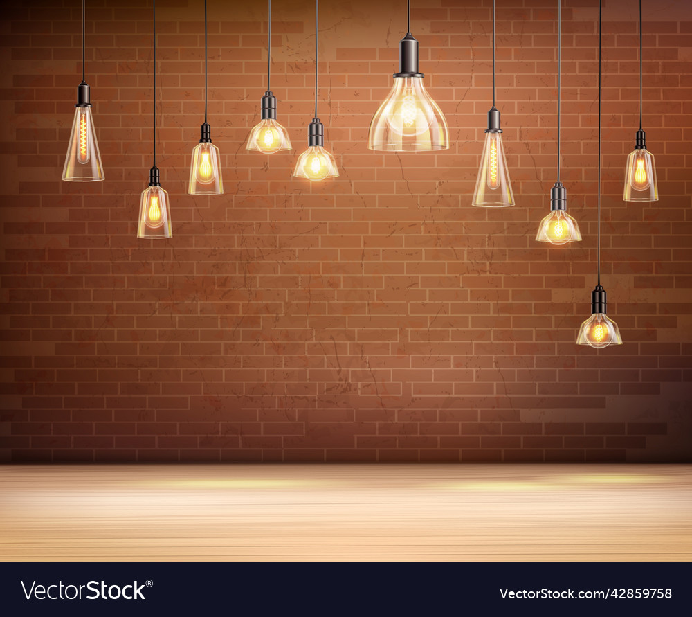 Light bulbs background Royalty Free Vector Image